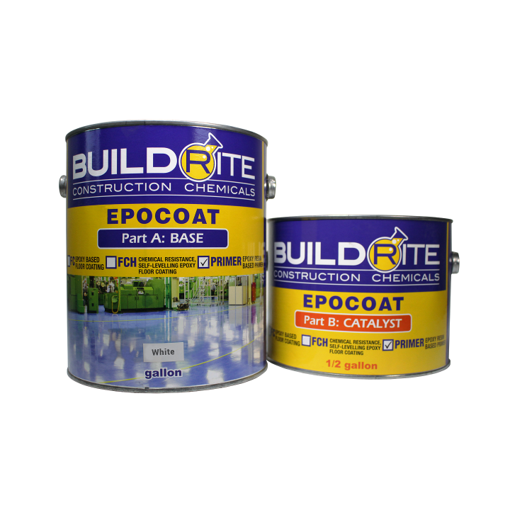 BUILDRITE EPOCOAT MB PRIMER WHITE - Epoxy Resin Based Primer For Resin Based Floor Coating GAL ...