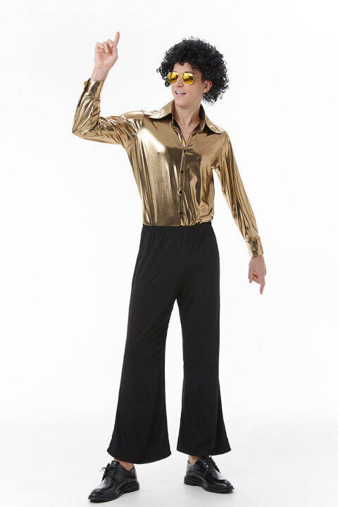 Disco Costume for Men 70s Decade Retro Party Cosplay for Adults Seventies | Lazada PH