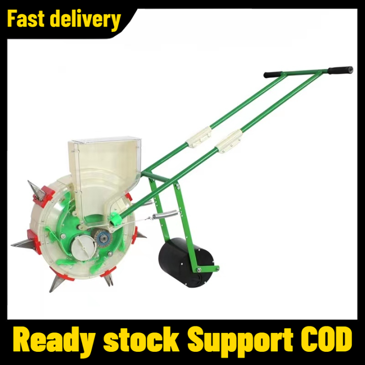 Manual Hand Push Corn Planter Seeder Husker Wheat Seeder with 7 Mouths ...