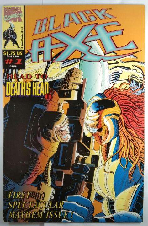 Black Axe 1 Published Apr 1993 by Marve l Comic Book very fine Written ...