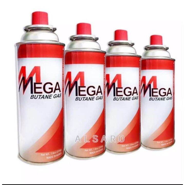 Mega Original Butane Gas 220g Set 4pcs | Lazada PH