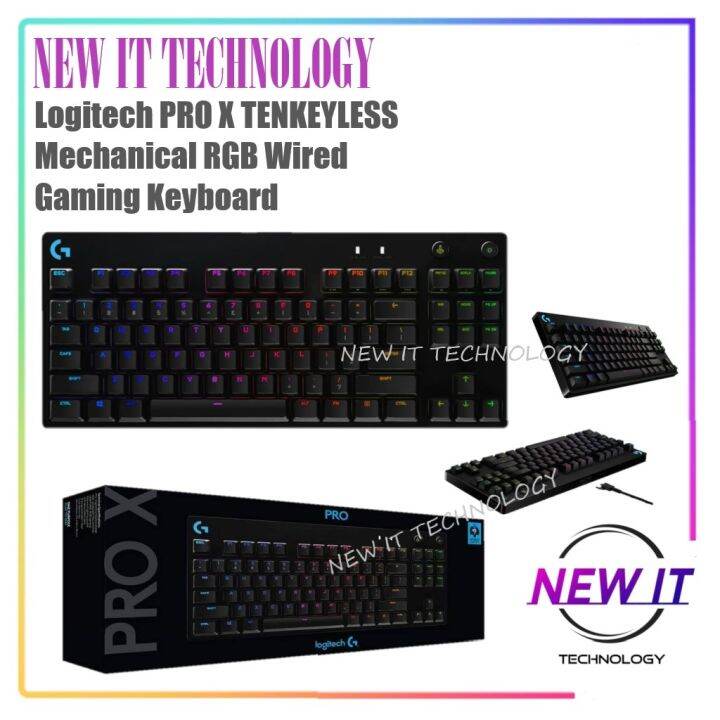Logitech G PRO X Mechanical Wired Usb Gaming Keyboard Lightsync RGB ...