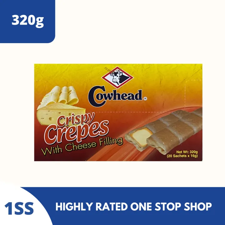 Cowhead Crispy Crepes with Cheese Filling 320g (20sachets x 16g ...