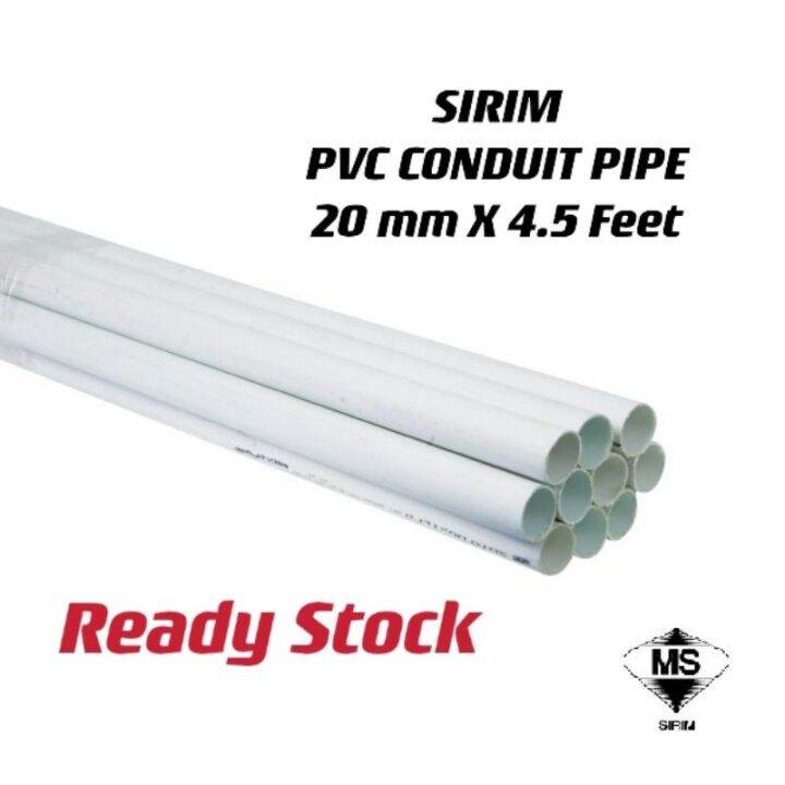 PVC ELECTRICAL CONDUIT PIPE [ 20 MM X 4.5 FEET ] SIRIM APPROVE | Lazada