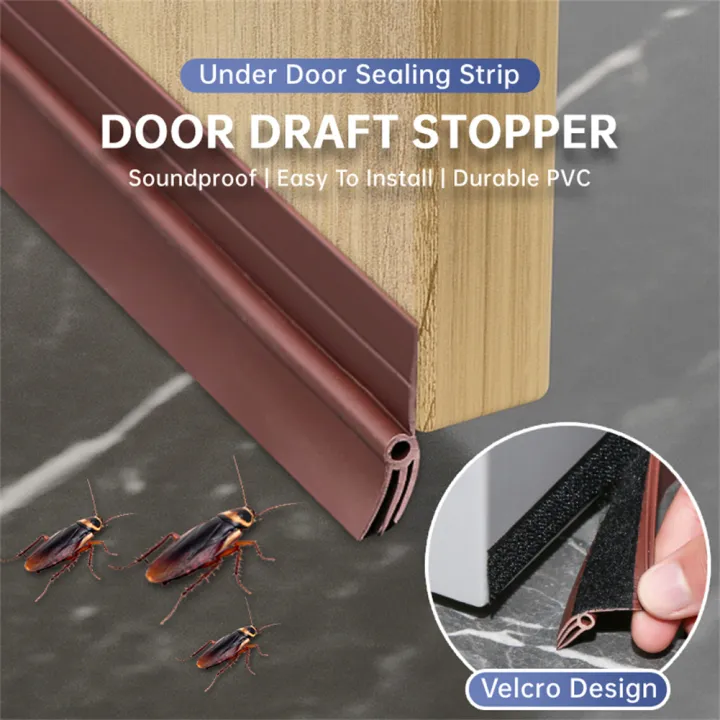FavorMax Reusable Velcro PVC Under Door Draft Stoppers Weather ...