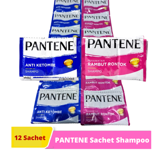 Pantene Shampoo Sachet Anti Ketombe & Rambut Rontok 12 Sachet | Lazada ...