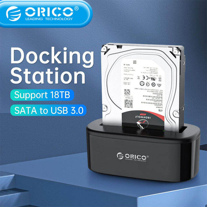 ORICO Dual-bay Hard Drive Docking Station for 2.5/3.5 Inch HDD SSD SATA to USB 3.0 HDD Docking ...