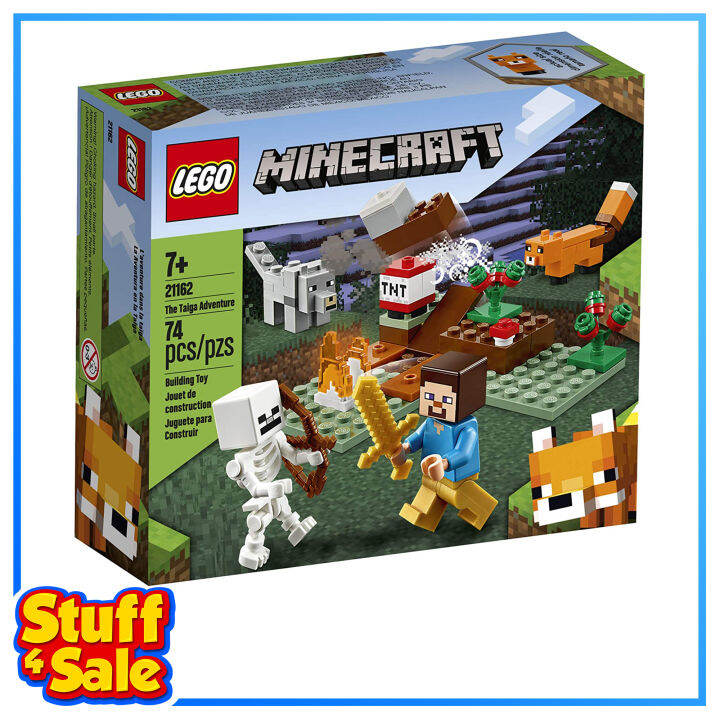 LEGO Minecraft The Taiga Adventure 21162 Building Toy 74 Pieces | Lazada PH