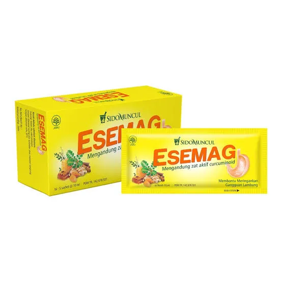 Esemag Cair Sidomuncul Isi 5 Sachets Obat Maag Sakit Lambung | Lazada ...