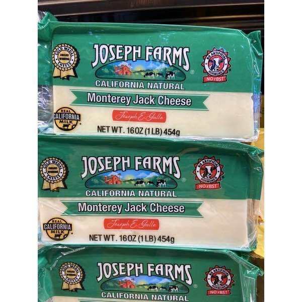 Joseph Farms Monterey Jack Cheese block 454g | Lazada PH
