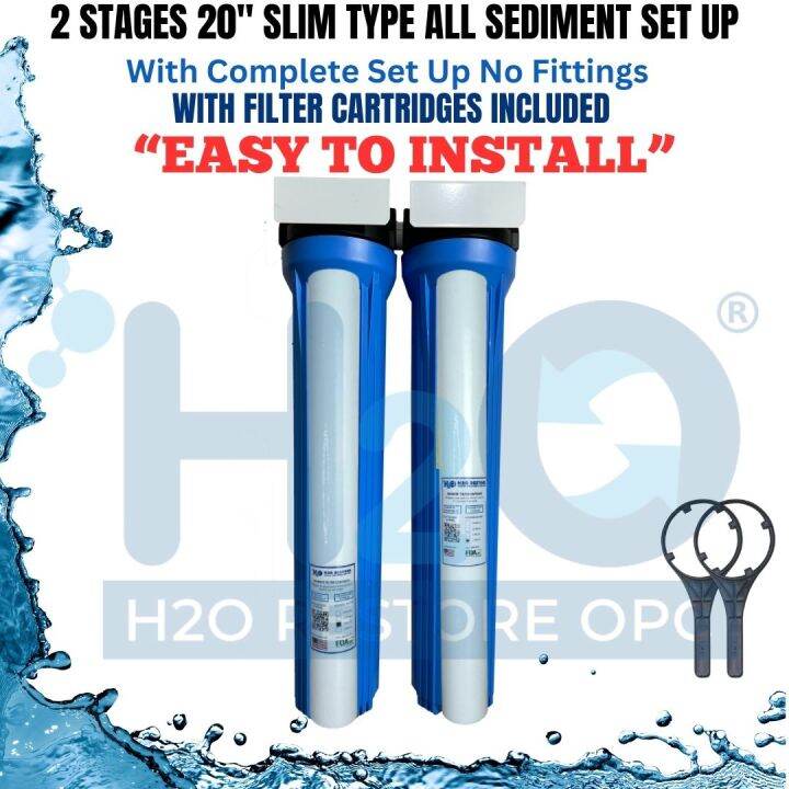 Water Filter H2O RESTORE 2 Stages All Sediment Residential Commercial ...