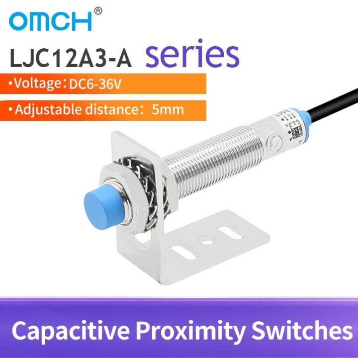 OMCH M12 Capacitive Switch LJC12A3 Serise Inductive Proximity Sensors PNP NPN DC 6V-36V AC 90 ...