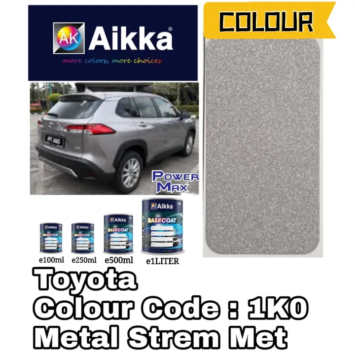 AIKKA TOYOTA COROLLA CROSS 1K0 METAL STREM MET 2K CAR PAINT | Lazada