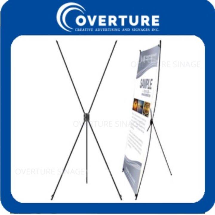 X Banner Stand 60x160 80x180 cm Standee Tarp Tarpaulin Decor Display ...