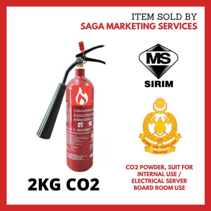 [2kg ABC/CO2] FIRE EXTINGUISHER / PEMADAM API SIRIM CO2/ABC Powder ...