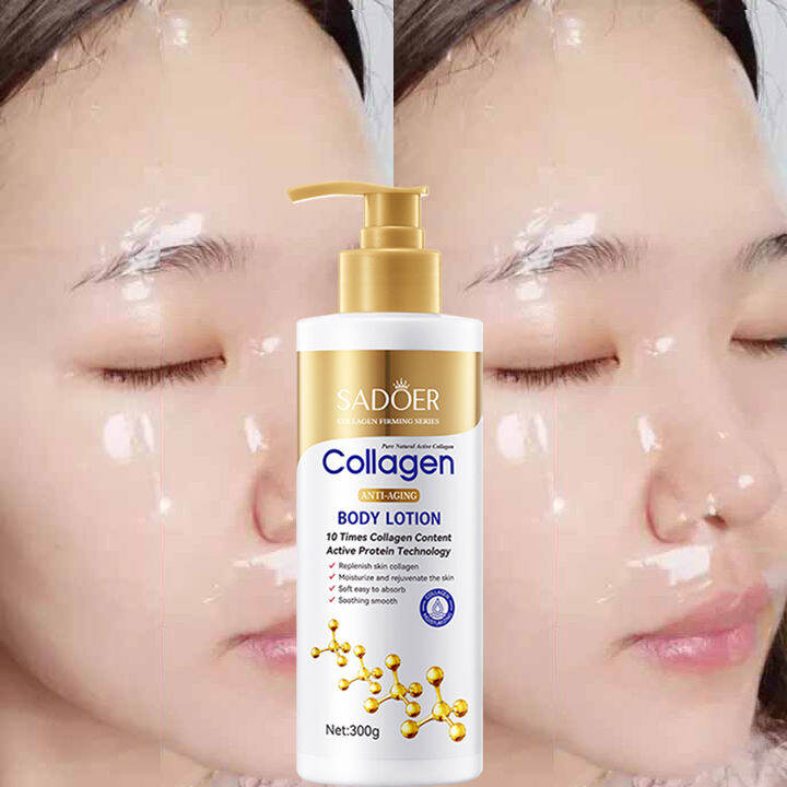 SADOER COLLAGEN BODY LOTION Whitening in 7days Collagen Whitening Moisturizing Body Lotion 300g ...