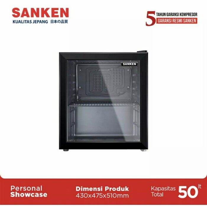 Showcase Sanken SRS-50R6 | Kulkas mini kecil display kaca SRS50R6 50L ...