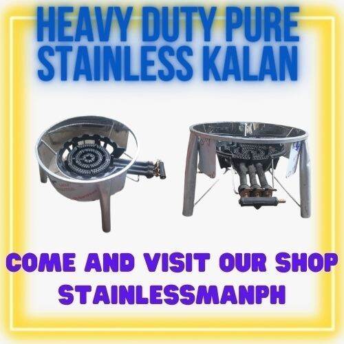 GOOD QUALITY PURE STAINLESS HEAVY DUTY KALAN / TUNGKO WITH FREE CAST ...