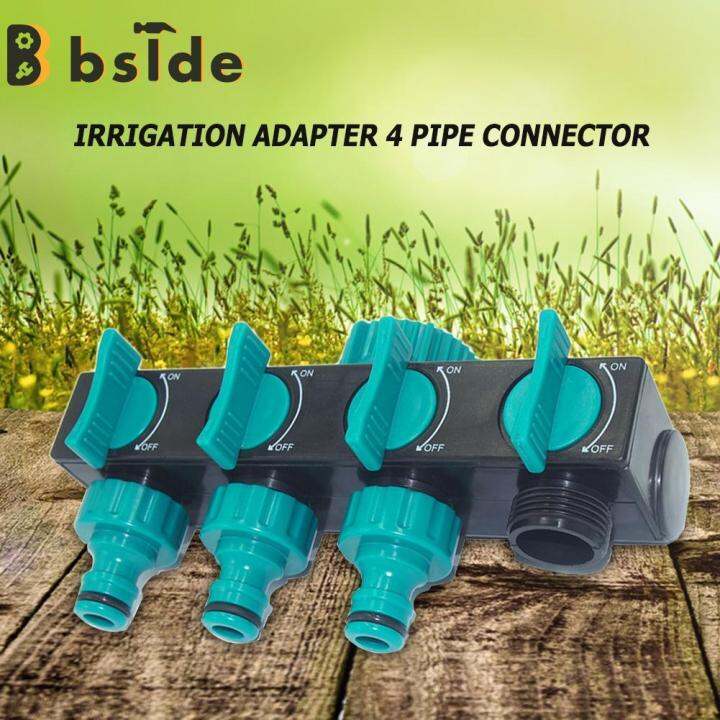 [Bside Tool Store] 4 Way Garden Host Splitter Faucet Irrigation Adapter ...