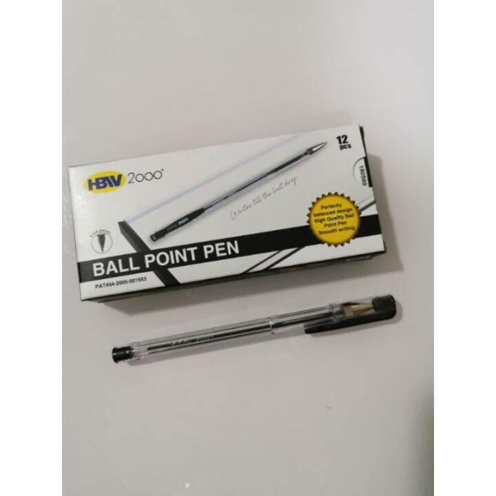 HBW 2000 Ball Point Pen High Quality Ballpen 12pcs School Office ...