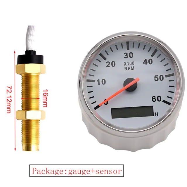 Original 85MM Tacho Gauge With Tacho Sensor M16/M18 For Gasoline Diesel ...