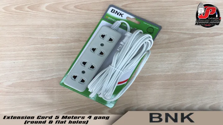 FA Garage BNK power socket wire extension 5 meter 4 gang | Lazada PH