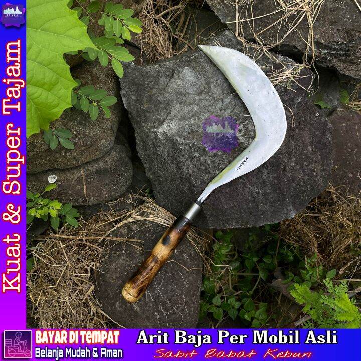 Arit Sabit Baja Per Asli Super Tajam Sabit Babat Arit Rumput Padi Alang-Alang Arit Perkebunan ...