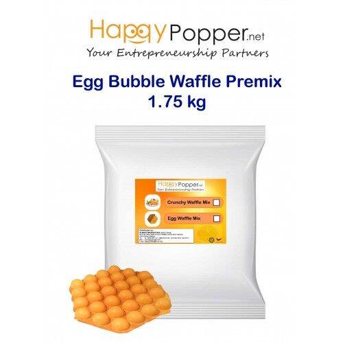 Happypopper Egg Bubble Waffle Mix Powder Premix Flour Mix 1.75 kg ...