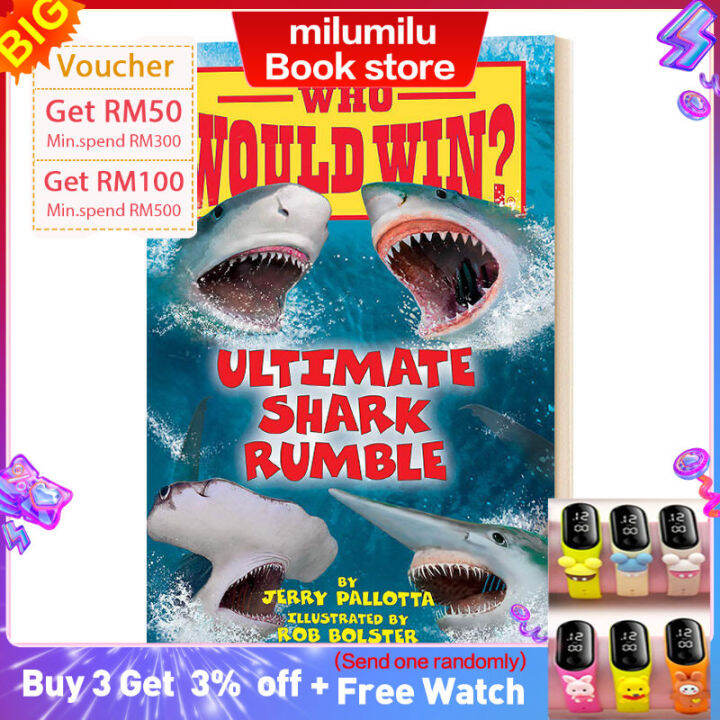 Milumilu Ultimate Shark Rumble Who Would Win? Original English Books ...