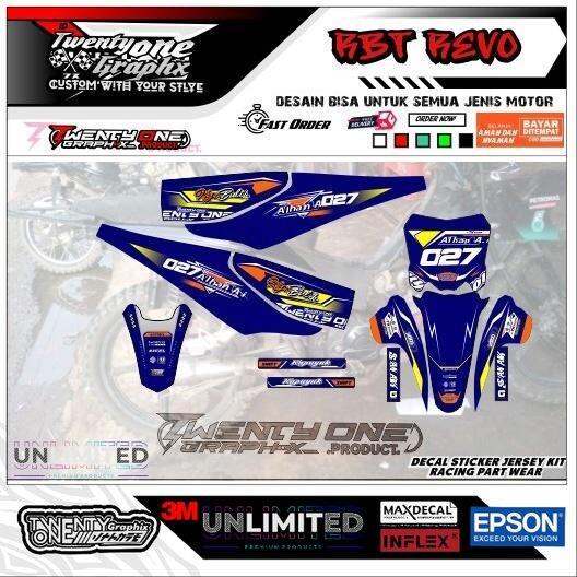 DECAL RBT REVO ABS NEW BLUEDEKAL MOTOR HONDA YAMAHA REVO ABS FIT NEW ...