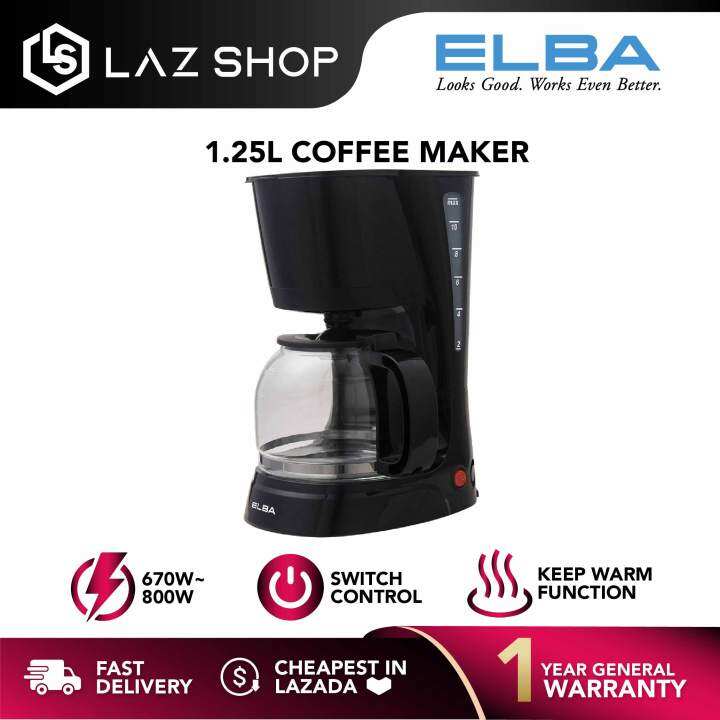 Morgan 1.5L MCM-NB12C Coffee Maker | Elba 1.25L Coffee Maker ECM-D1280 ...