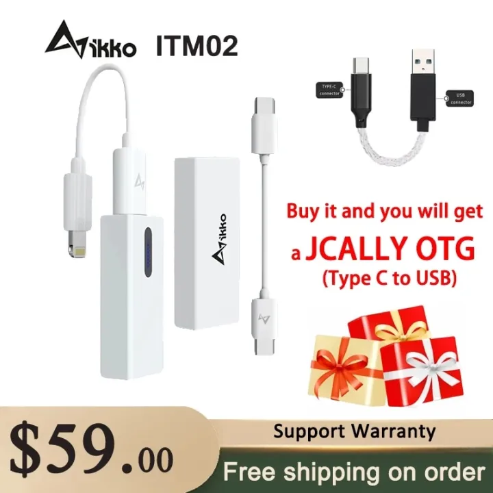 Ikko Zerda ITM02 Hifi Audio Headphone Amplifier DAC AK4377/ JCALLY OTG Multi-Function Adapter ...