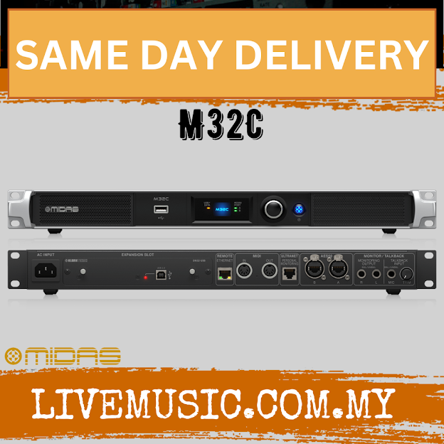 Midas M32C 40-channel Digital Rackmount Mixer (M-32C / M 32C) | Lazada