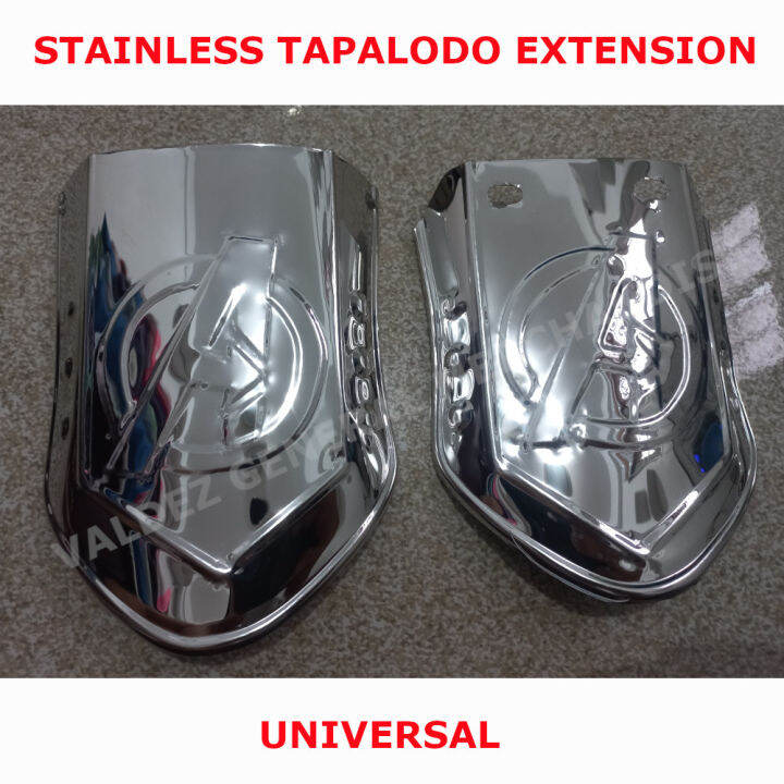 Stainless, SET FLAT STYLE NEW, Tapalodo Front & Rear Extension ...