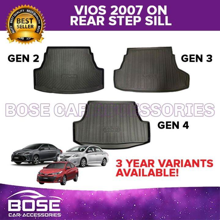 Toyota Vios Gen 2 / 3 4 2007 - 2023 Model Rear Trunk Tray Cargo OPTIONS ...