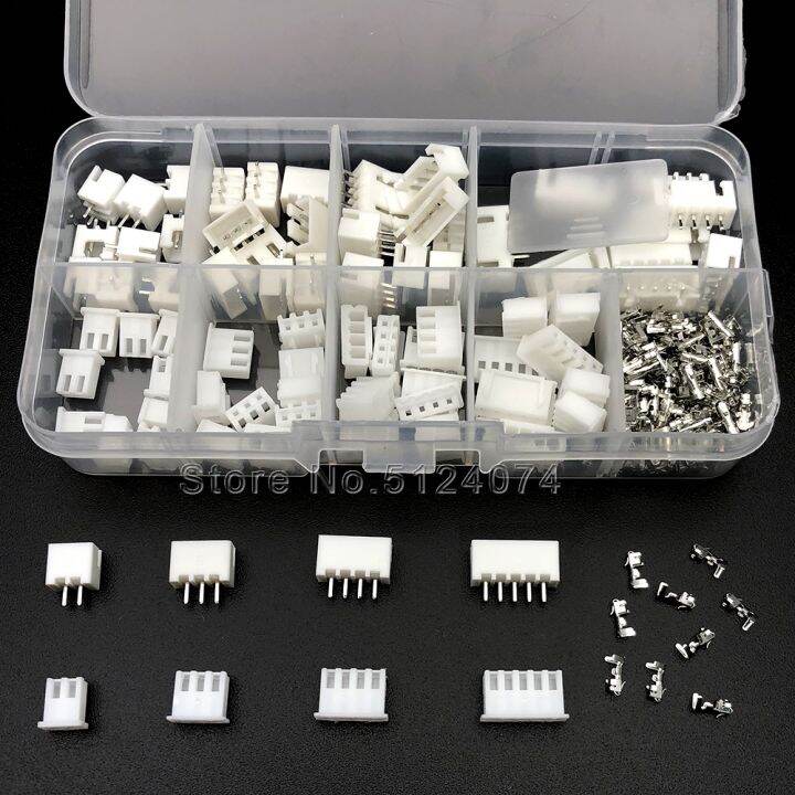 230pcs/box XH2.54 2p 3p 4p 5p pin 2.54mm Pitch Terminal Kit / Housing ...