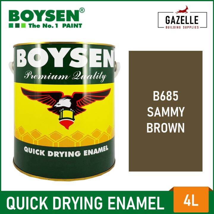 Boysen Quick Dry Enamel Sammy Brown - 4L | Lazada PH