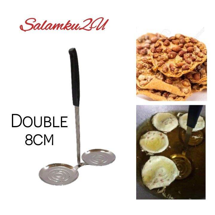 ACUAN KUIH TEMPEYEK SINGLE / DOUBLE / REMPEYEK MOULD STAINLESS STEEL ...