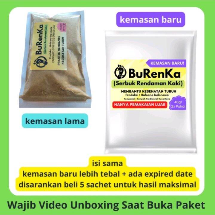 BURENKA SERBUK RENDAMAN KAKI MEMBANTU KESEHATAN TUBUH / SERBUK REMPAH ...
