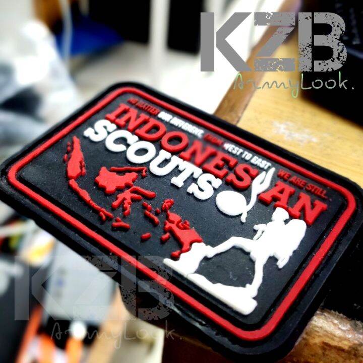 Patch Rubber Velcro INDONESIAN SCOUTS | Lazada Indonesia