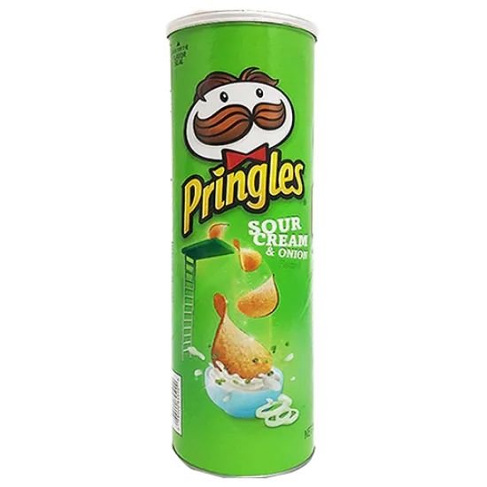 Pringles Potato Chips Sour Cream & Onion (134g) - green | Lazada PH