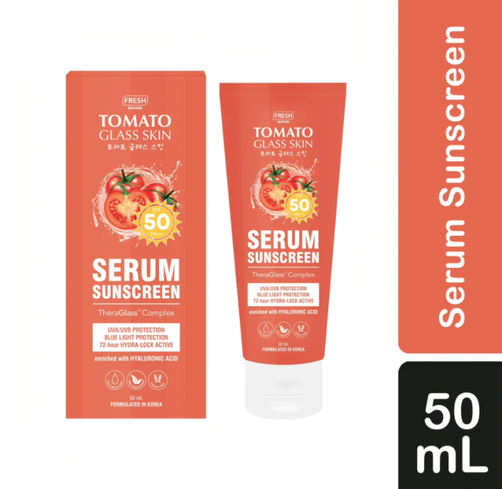 cod Fresh Skinlab Tomato Glass Skin Serum Sunscreen 50 mL | Lazada PH
