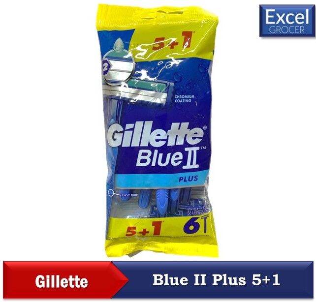 Gillette Blue II Plus (5+1) (Pack) | Lazada