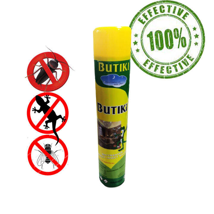 BUTIKI AEROSOL INSECTICIDE 750ml MOSQUITO REPELANT SPRAY Effective ...