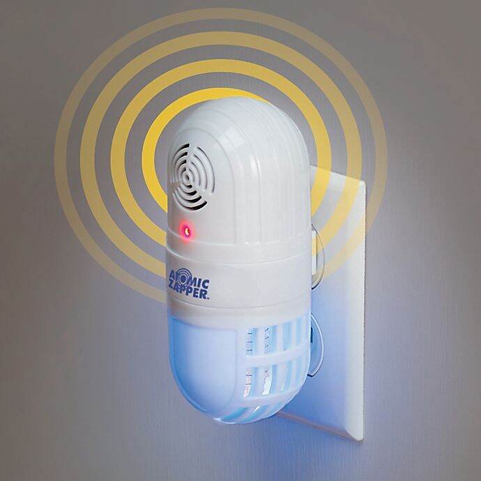 Electronic White Ultrasonic Mosquito Pest Killer Insect Trap Atomic Bug ...