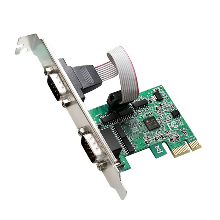 Pcie to Two Serial Ports RS232 Interface Industrial Control Computer Expansion Card Adapter ...