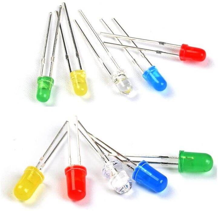 Circuitrocks LED 3mm Diode Light Green / Blue / White / Yellow / Red ...