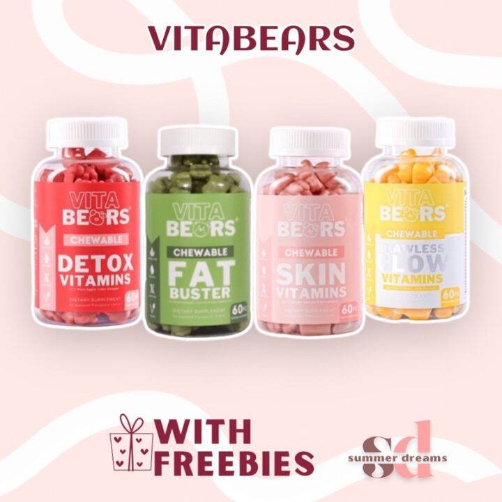 Vitabears Fat Buster Detox Flawless Glow Super-C Booster Skin Hair ...