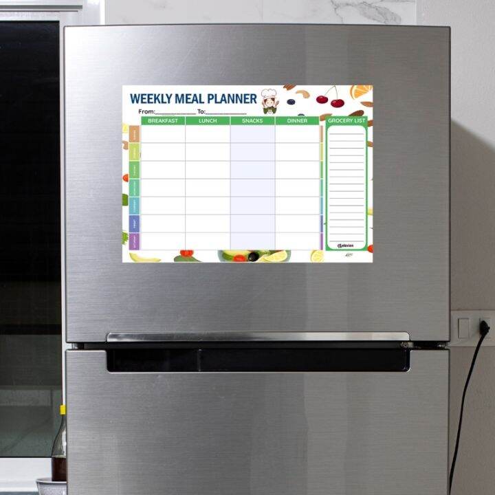 MEAL PLANNER with whiteboard marker laminated with magnetic strip at ...