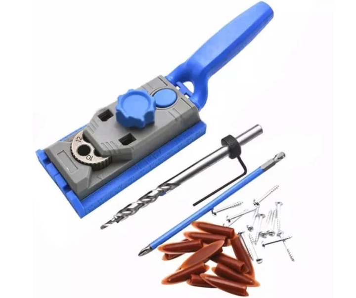 pocket hole jig plus dowel straight drill guide system pocket hole set ...
